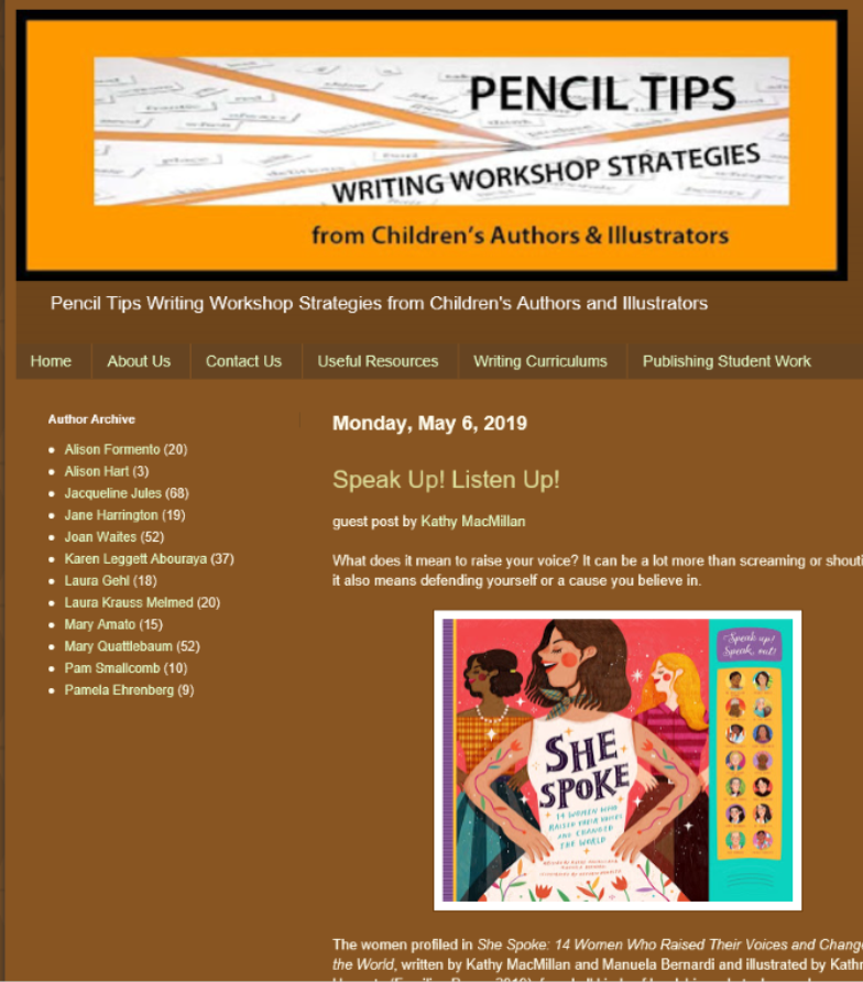 Speak Up! Listen Up!: Strategies for Using SHE SPOKE in the Classroom ...